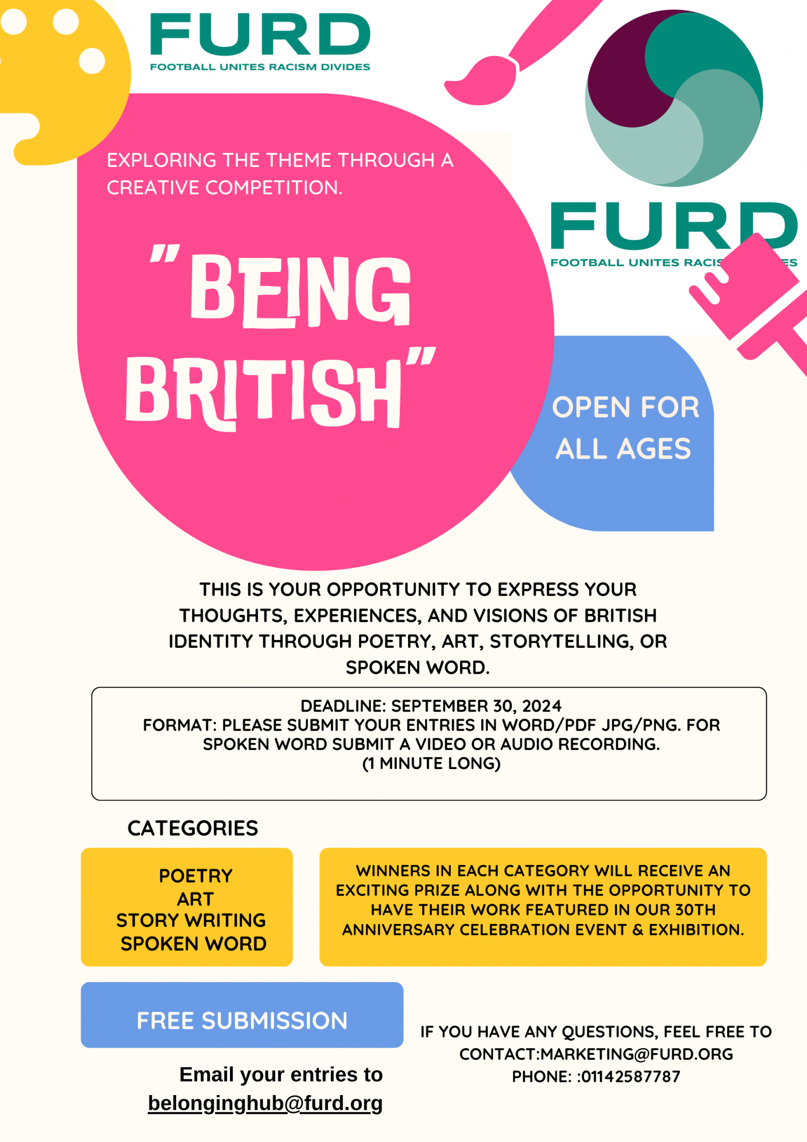 Creative competition exploring the theme “Being British” - deadline ...