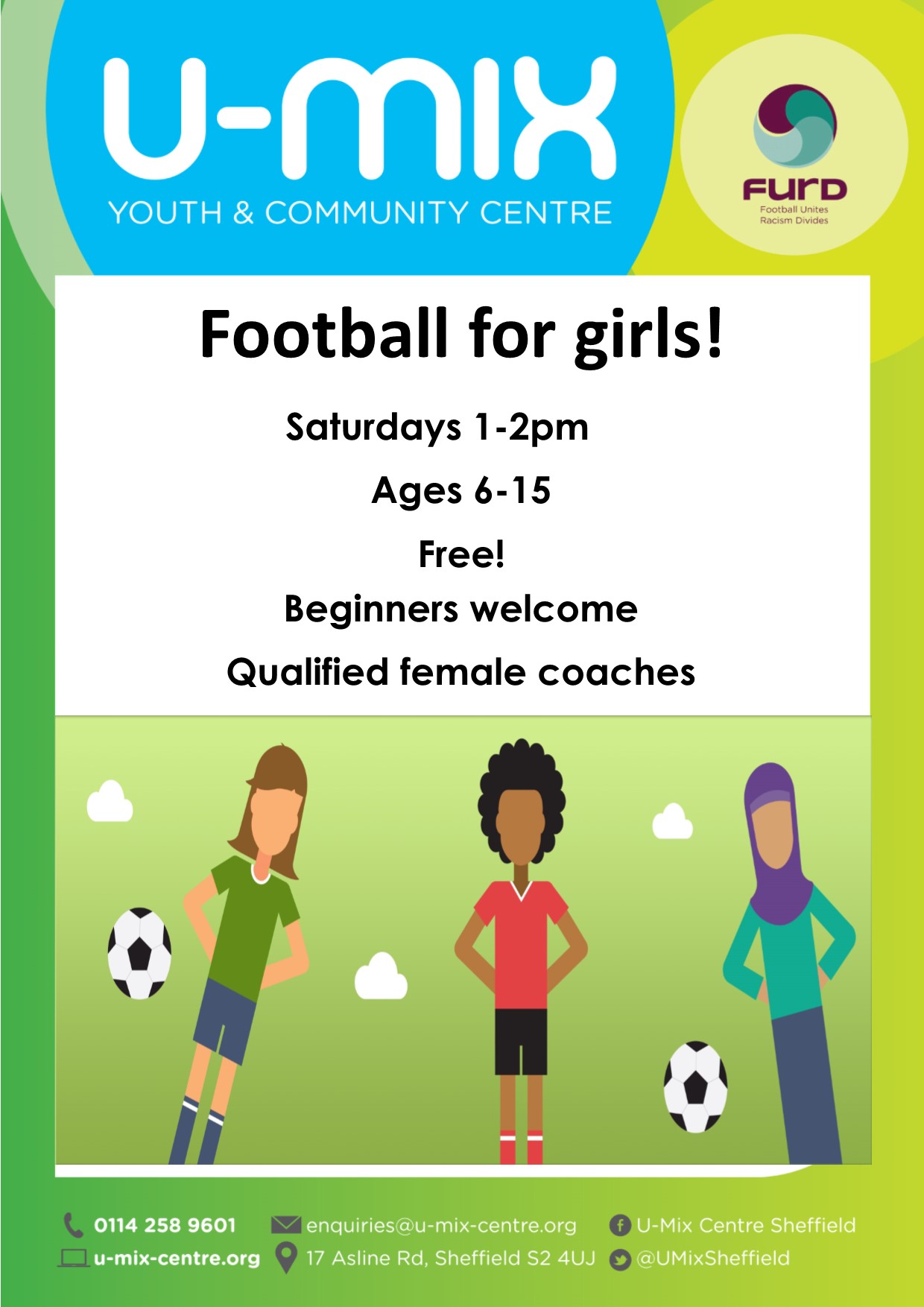 Girls only football sessions | FURD