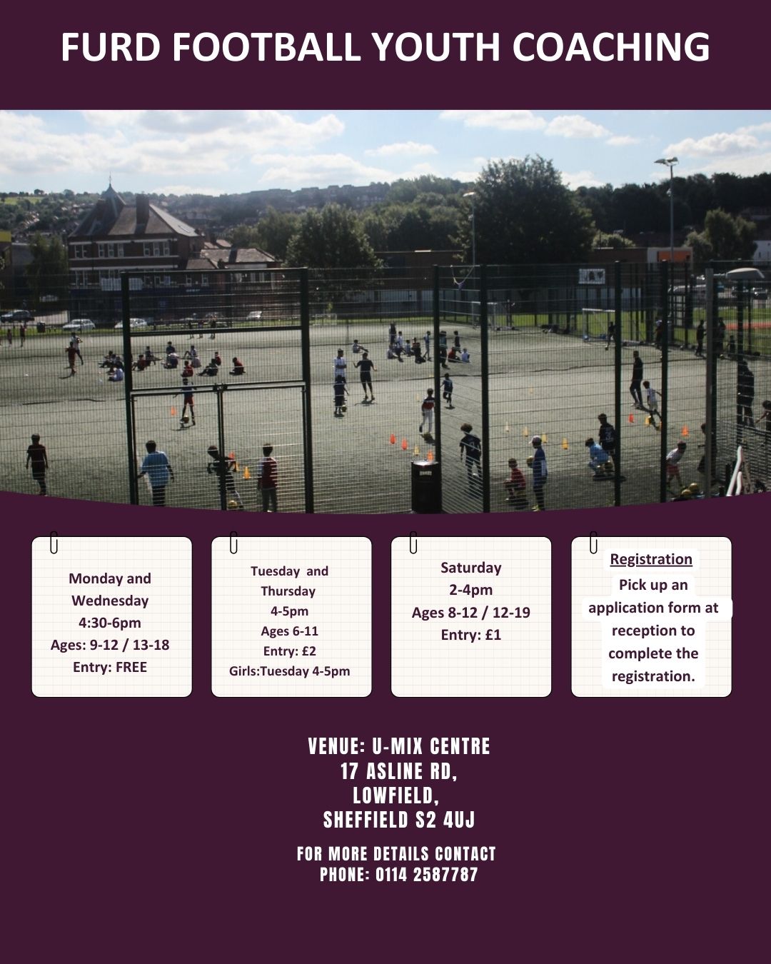 FURD football coaching sessions for children and young people | FURD