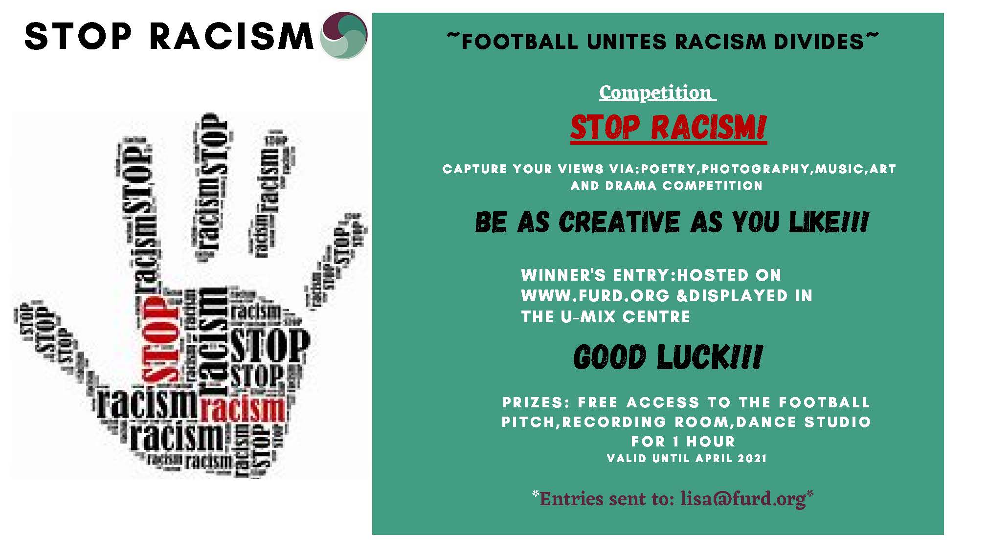 Stop Racism - competition for United Nations Anti-Racism Day! | FURD